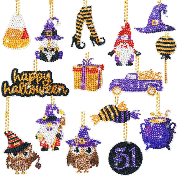 Spooktacular Halloween Key Chain Kit | Diamond Art Canada – DiamondArt.ca