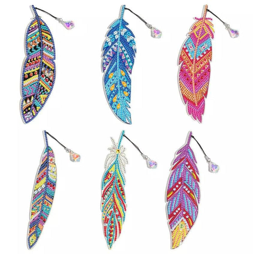 Acrylic Feather Bookmark Set | Diamond Art Canada – DiamondArt.ca