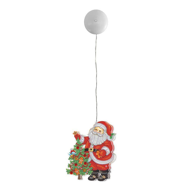 Smiling Santa Hanging LED Light | Diamond Art Canada – DiamondArt.ca